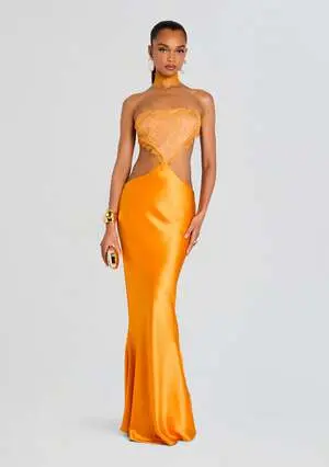 Retrofete Turtleneck Evening Dresses
