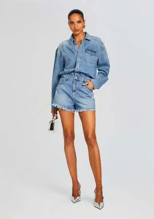 Retrofete Annie Denim Romper - Oasis