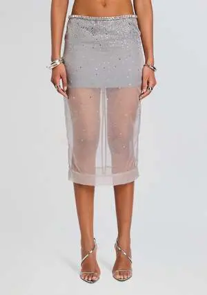 Retrofete Pari Embellished Skirt