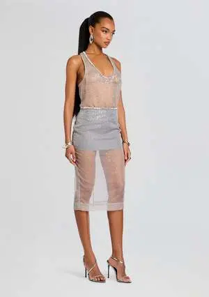 Retrofete Pari Embellished Skirt