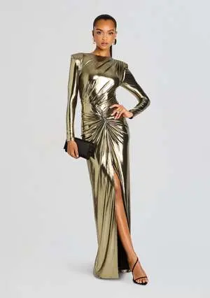 Metallic Dress Evening Dresses