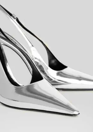 Retrofete Cindy Slingback Heel - Silver