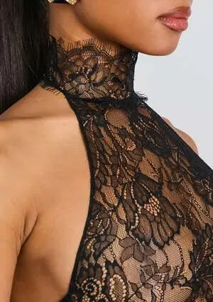 Retrofete Violet Lace Top - Black