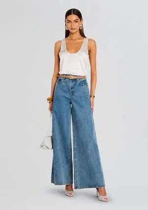 Retrofete Dori Silk Top - Bone