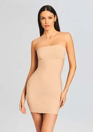 Commando Two-faced Tech Control Strapless Slip - Beige