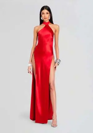 Retrofete High Neck Evening Dresses