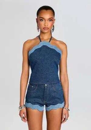 Retrofete Rhonda Denim Top