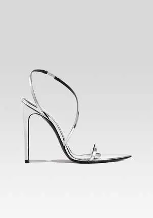Retrofete Silver Tone Sandals For Women