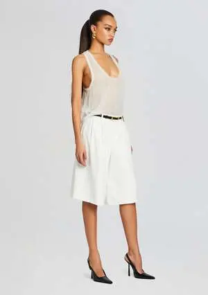 Retrofete Shye Silk Tank - White
