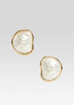 Retrofete Fiorenza Pearl Earrings - Pearl White
