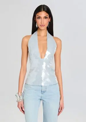 Retrofete Joy Sequin Top