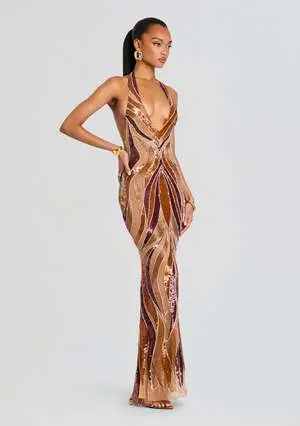 Retrofete Emryn Embellished Gown