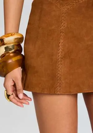 Retrofete Juana Suede Mini Skirt
