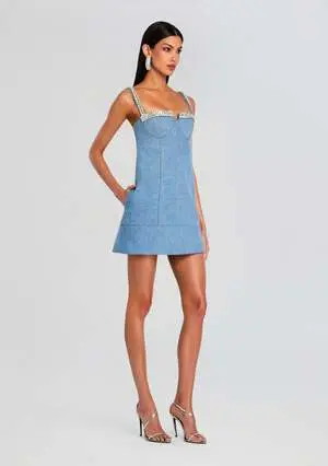 Retrofete Elin Denim Shift Dress