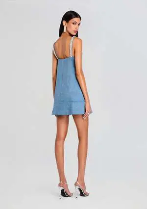 Retrofete Elin Denim Shift Dress