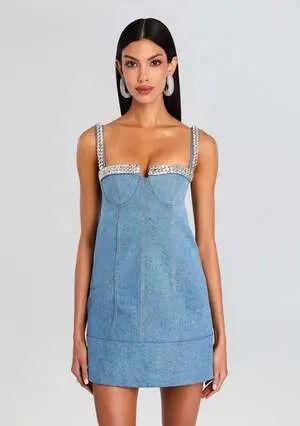 Retrofete Elin Denim Shift Dress