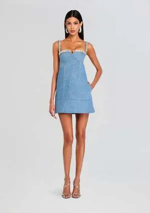 Knee-Length Denim Dresses