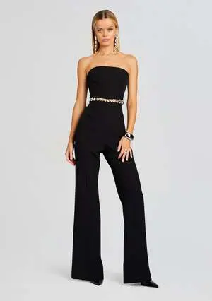 Retrofete Strapless Jumpsuit With Embellished Waist