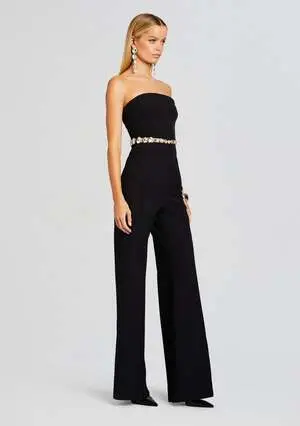 Retrofete Strapless Jumpsuit With Embellished Waist