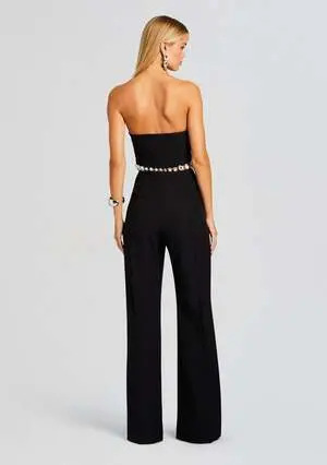 Retrofete Strapless Jumpsuit With Embellished Waist