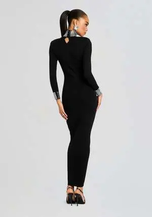 Retrofete Monroe Knit Gown - Black