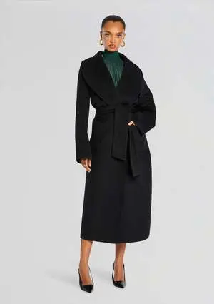 SEROYA Mavis Wool Coat - Black