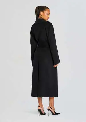 SEROYA Mavis Wool Coat - Black