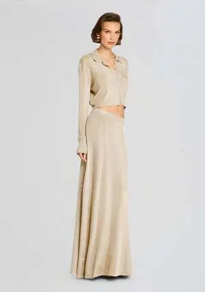 SEROYA Jessa Metallic Knit Top