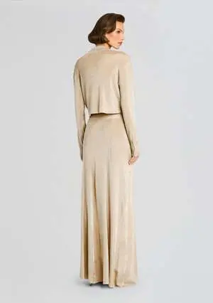 SEROYA Jessa Metallic Knit Top