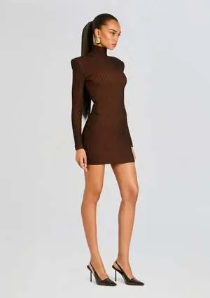 SEROYA Moda Rib Knit Mini Dress