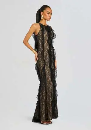 SANS FAFF Lace Evening Dress