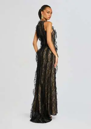 SANS FAFF Lace Evening Dress