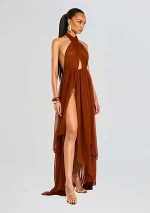 Retrofete Ina Silk Chiffon Dress