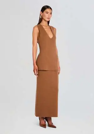 SEROYA Hazel Knit Maxi Skirt