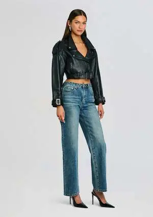Retrofete Victoria Leather Moto Jacket
