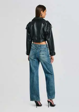 Retrofete Victoria Leather Moto Jacket