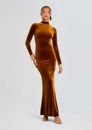 SEROYA Viola Maxi Dress - Marigold