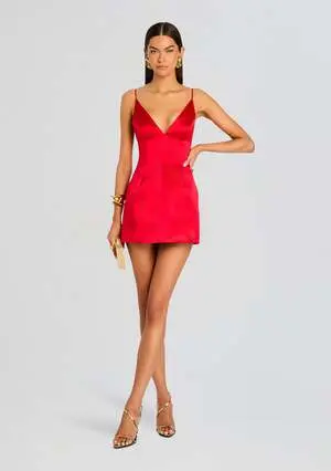 Retrofete Giavanna Mini Dress Red