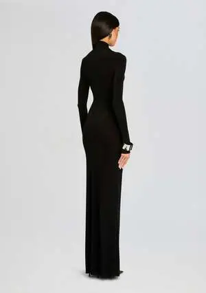 SEROYA Kim Maxi Dress - Black