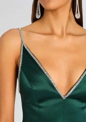 Retrofete Trinnie Embellished Mini Dress - Pine
