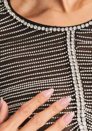 Retrofete Jacqueline Crystal Embellished Dress