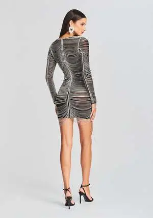 Retrofete Jacqueline Crystal Embellished Dress