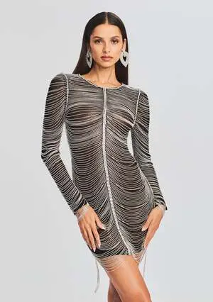 Retrofete Jacqueline Crystal Embellished Dress