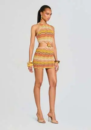 Retrofete Dania Crochet Mini Dress