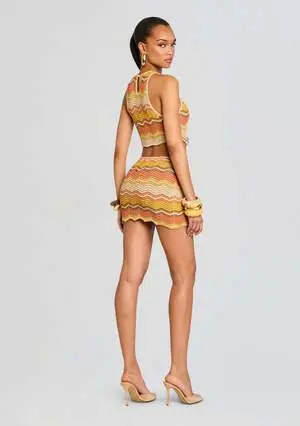 Retrofete Dania Crochet Mini Dress