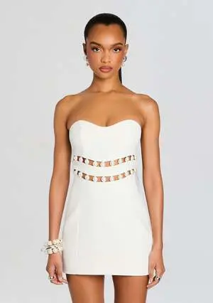 Retrofete Alyce Strapless Mini Dress