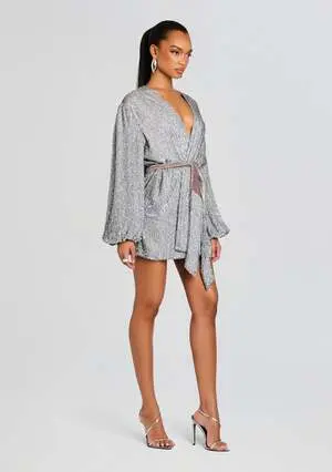 Retrofete Gabrielle Robe - Silver Cloud