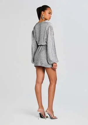 Retrofete Gabrielle Robe - Silver Cloud