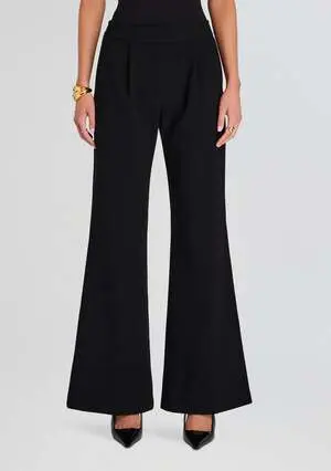 SANS FAFF Pin Tuck Palazzo Pant - Black