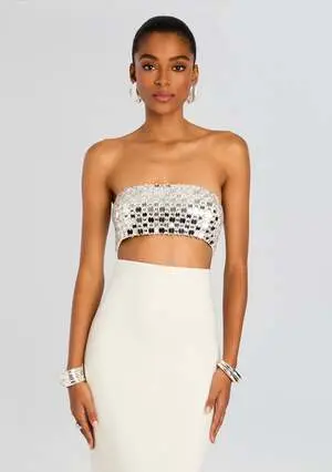 Retrofete Esmerelda Strapless Sequin Dress